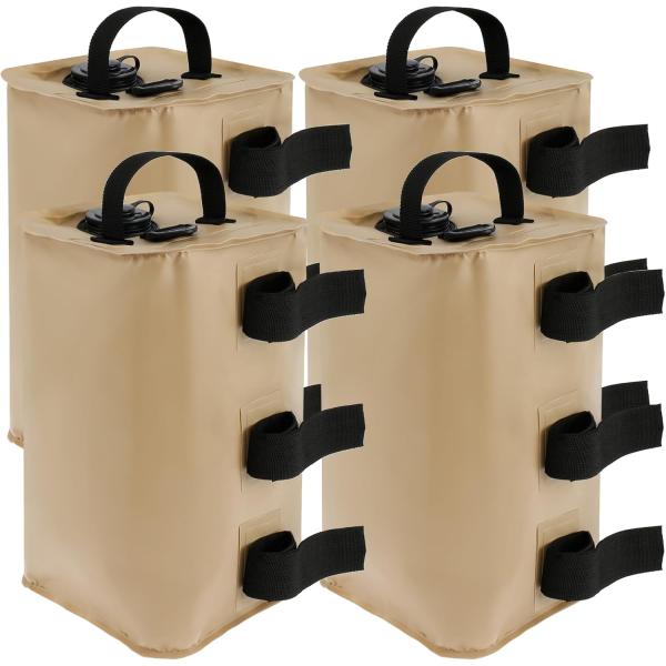 ■ペグが使えないときの設営に使えるウェイト■水を入れて置くだけの注水式■フレームが抜けないようにバンドテープで巻いて固定■強風時の補強としても役に立ちます■丈夫なPVC素材を採用■取っ手付きで持ち運び楽々■使用後は折り畳んでコンパクト■非常...