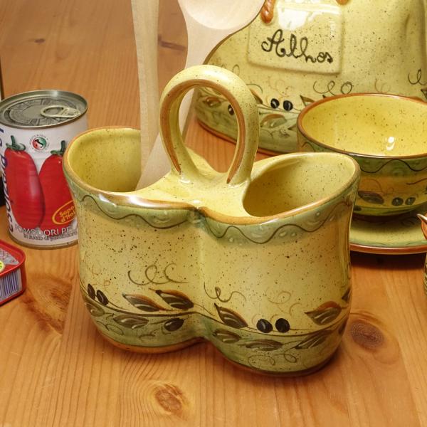 ●フランスのプロバンス地方のレストラン用に作られた食器を日本でも使えるようにアレンジしました●南ヨーロッパならではの明るい色合いです●日本の織部焼きを思わせるグリーンは和の食卓にもマッチします ●フォークやナイフ、スプーンなどのカトラリーを...