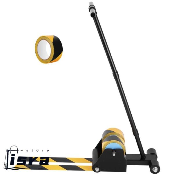 【テープ貼着装置】フロアや路面に直接テープを貼るためのプロ用ツール！押すだけでテープを均一に貼ることができ、気泡やシワを防ぎ、効果的に作業時間も短縮されるます。【簡単操作】延長ポールとテープを所定の位置に取り付けて作業を開始するだけです。 ...