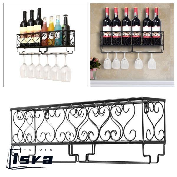 説明:頑丈な錬鉄製で.赤ワイン6本6カップを収納できます.目的:壁に取り付けるように設計されたオープンデザインにより.ボトル入り飲料のセレクションをすばやく簡単につかむことができますスペースを化:機能的で実用的です.未使用の壁のスペースを限...
