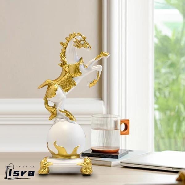 説明:[繊細なスタイリング]: 安定したベースを備えた繊細で創造的な馬の像.北欧スタイルのモダンアートの装飾.エレガントなライン.優れた職人技.家の装飾に最適です. [高級素材]: この装飾フィギュアは高級樹脂素材で作られており.環境に優し...