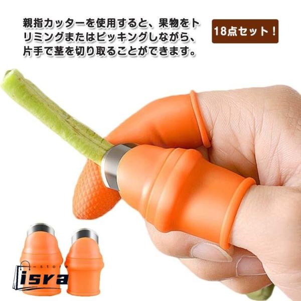 セット内容：親指ナイフ*3　指保護カバー*15