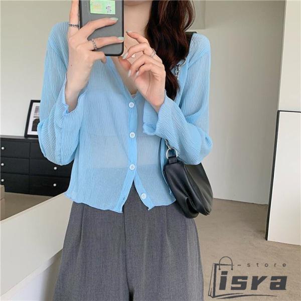 商品名:冷感 シフォン カーディガン 夏 レディース サマーニット Vネック 薄手 透け感 重ね着 シアーカーディガン 長袖 ひんやり 冷房対策 UV対策                            商品説明:サマーカーディガン ...