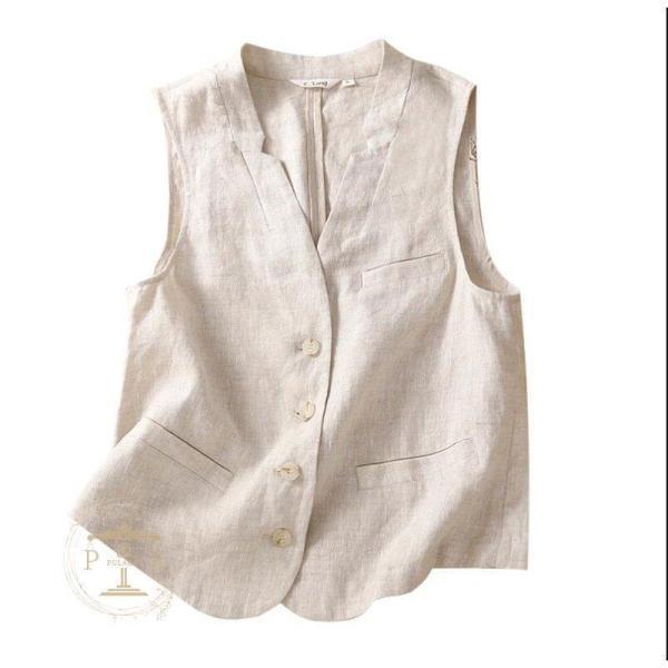 綿麻ベスト レディース ベスト 綿麻風 ジレ ジレベスト 薄手 サマージャケット ノースリーブ 春夏 夏 20代 30代 40代 50代シャツ、ワンピース、カットソーなどにプラスして多彩なレイヤードスタイルが楽しんで下さい。★素材：綿麻★サ...