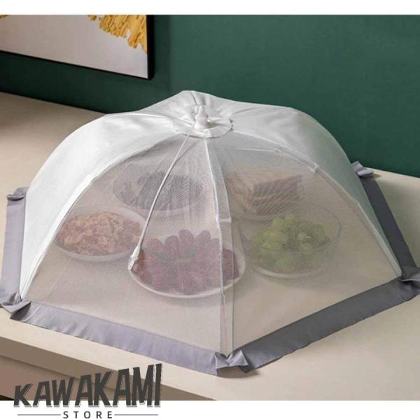 ●「サイズ」：「大・長方形」:50*70*24cm；「大・傘」:80*26cm；「小・傘」:60*26cm。● オーブン料理の粗熱を取るときや用意したお食事やお菓子、お茶などをほこりや乾燥、夏場の虫などから守るにも便利です。● 汚れにくい裾...