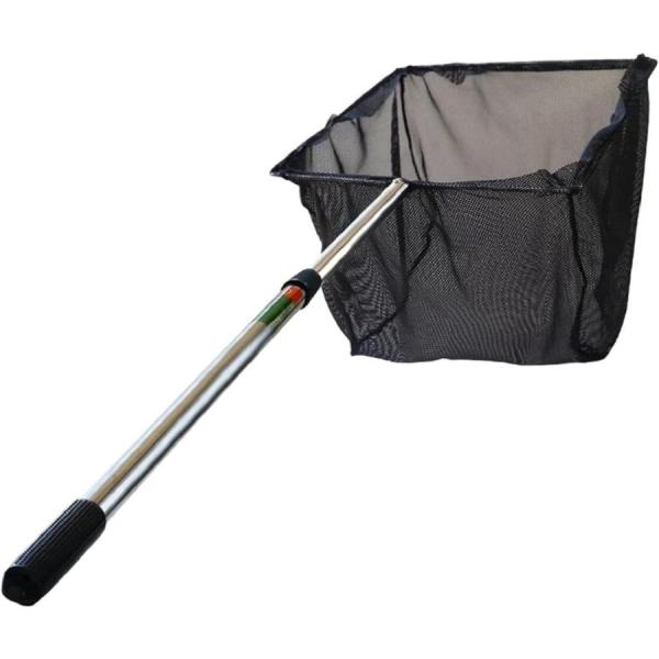 【サイズ】S：20*18cm、M：25*22cm、L：30*27cm、XL：35*34cm。伸縮レバー：48cm（伸縮前）84cm（伸縮後）【高品質】すくい網は無毒無味の強靭なナイロン網を採用し、バリがなくてもヒレや鱗に引っかかって魚エビを...
