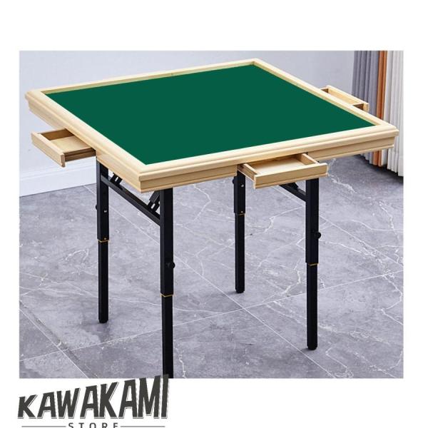 【カッコいいデザインの麻雀卓】この麻雀卓は、木製でスタイリッシュなデザインが特徴です。カッコいい外観は、部屋のインテリアとしても楽しめます。【折りたたみで持ち運びも簡単な麻雀卓】この麻雀卓は、軽量な木製であり、折りたたみができるので、持ち運...