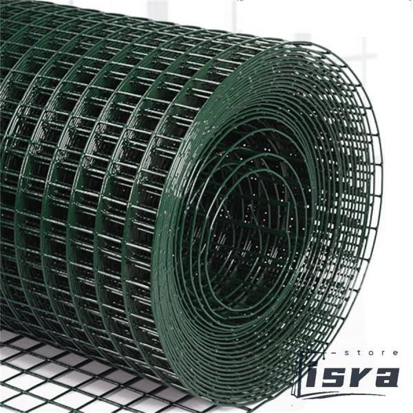 サイズ：線径2.3mm、メッシュサイズ6cm、オプション1/1.2/1.5/1.8/2ｍx 5/10/18/30M（L）高品質のバージン材料浸漬：緑色のビニールコーティングを施した溶融亜鉛めっき鋼ストリップ、優れた耐酸性および耐アルカリ性、...