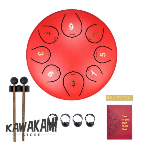 8音6インチ：6インチのスリットドラムには、ペンタトニックスケールを備えた標準の8音があり、自然な音の範囲が広く、ポピュラー曲のほとんどを演奏できます。ドラムバッグ、スタンド付きドラムスティック2本、楽譜、フィンガーピック4本、スケールステ...