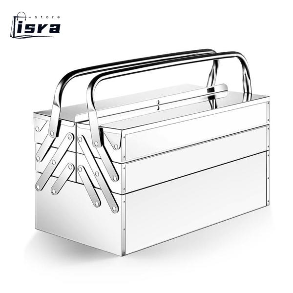 【5トレイデザイン】 - 格納式の5トレイデザインにより、各トレイに異なるツールを配置するのに便利で、使用中にツールに簡単にアクセスできます。【頑丈で耐久性の工具箱】 - 高品質の炭素鋼製で、硬度と耐久性に優れています。リベットで固定された...