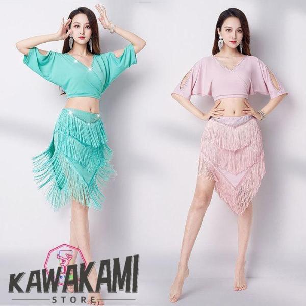 商品名レディースベリーダンス衣装 簡単な包装、ご了承ください。色 ピンク　グリーンサイズ M-2XL 素人採寸若干の誤差がある場合がございます。素材 ポリエステルご了承いただきたいこと ※サイトに掲載の商品は、撮影の環境とモニター環境により...