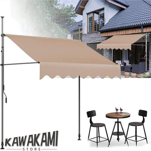 *【ポリエステル繊維+PUコーティングを採用】：当社のハンギング式日除けは、高品質のポリエステル繊維とPUコーティングを採用しており、優れた日除けと防水機能を備えています。PUコーティングにより、日除けはより耐久性があり、紫外線や雨水による...