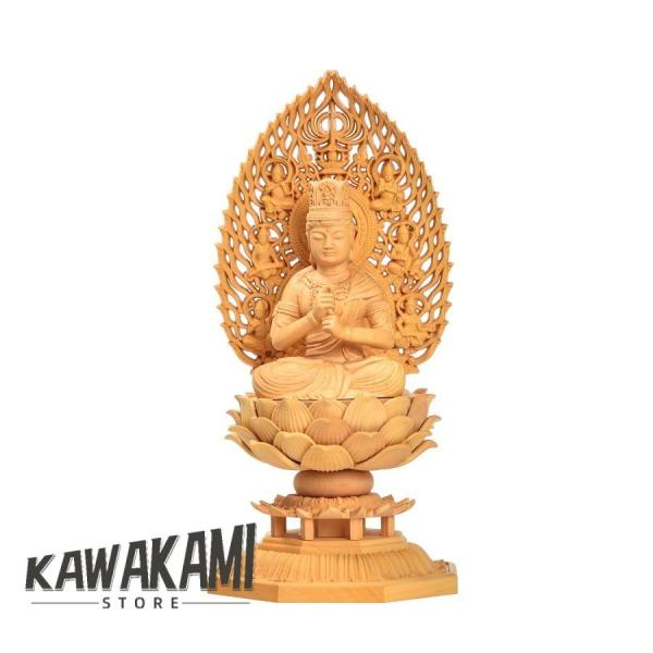 △ 製品材質：ツゲ（別名：イヌゴマ）/ 重量：約170g / 製品サイズ：高さ：17cm 巾：8.5cm 奥行：8.5cm / 28cm仏像?豪華な装飾ながらスッキリとお仏壇に収まる形が特徴です。 / 手作業で測ったので少しの誤差が有ります...