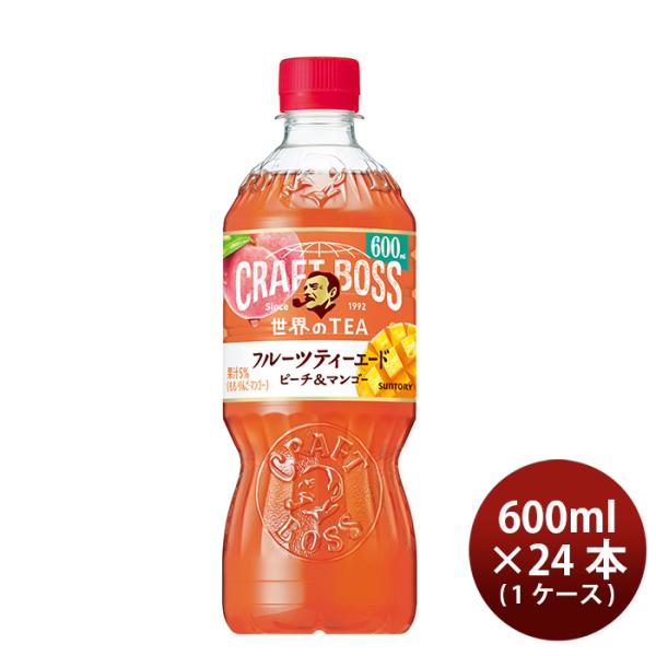 容量/入数：600ml×24本メーカー名：サントリーフーズ原材料 ： 糖類（砂糖（国内製造）、果糖ぶどう糖液糖）、果汁（もも、りんご、マンゴー）、紅茶、烏龍茶、白桃ピューレエキス／酸味料、香料、ビタミンＣ、トマト色素エネルギー ： 33kc...