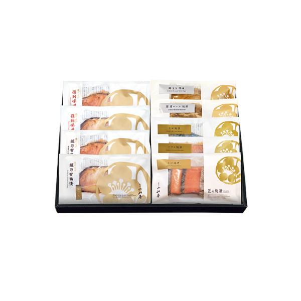 容量/入数：-×1本メーカー名：小川屋セット内容 ： 匠の焼漬 さけ：鮭（チリ産）、醤油、砂糖、みりん、酒、赤唐辛子、セロリ／酒精（原材料の一部に小麦、大豆、さけを含む）匠の焼漬 ハラス：トラウトサーモン（チリ産）、醤油、砂糖、みりん、酒、...