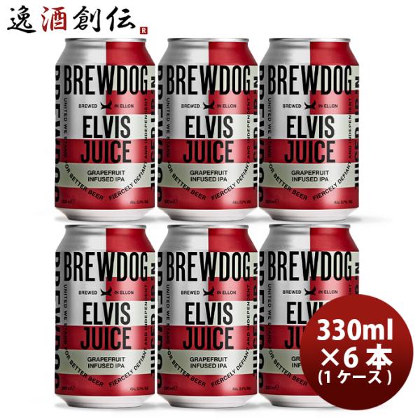 容量/入数：330ml×6本メーカー名：BREWDOGAlc度数 ： 6.5%国（産地 AOP) ： スコットランドビールのタイプ ： IPA原材料 ： 麦芽・ホップ備考 ：