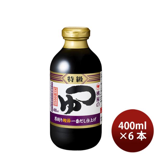 容量/入数：400ml×6本メーカー名：桃屋原材料 ： しょうゆ（小麦・大豆を含む、国内製造）、砂糖、かつお削りぶし、みりん産地 ： 日本冷蔵区分 ： 常温アレルギー ： 小麦・大豆輸送箱 ：