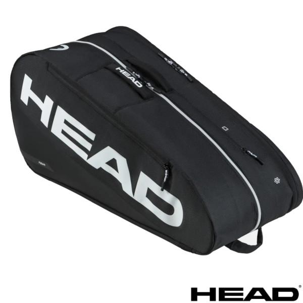 TOUR RACQUET BAG L は、鮮やかなデザイン、新しい生地、アップグレードされた機能性を特徴とするラケットバッグで、最大9本のラケットを収納できます。このバッグは、ヘッド（HEAD）のツアーシリーズの一部であり、機能性とスタイル...