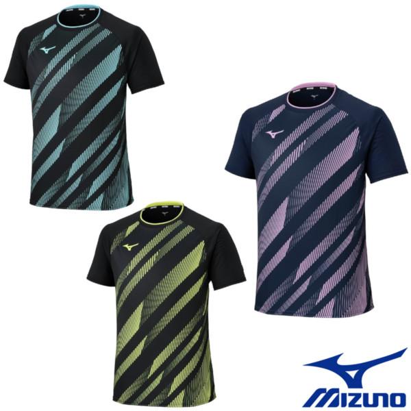 吸汗速乾性を備えたグラフィックゲームシャツ。■品番：82JAC102■カラー：14：ドレスネイビー92：ブラック×ブルー94：ブラック×イエロー■サイズ：XS、S、M、L、XL、2XL■素材：ポリエステル100%■商品サイズ（L寸）：胸回り...