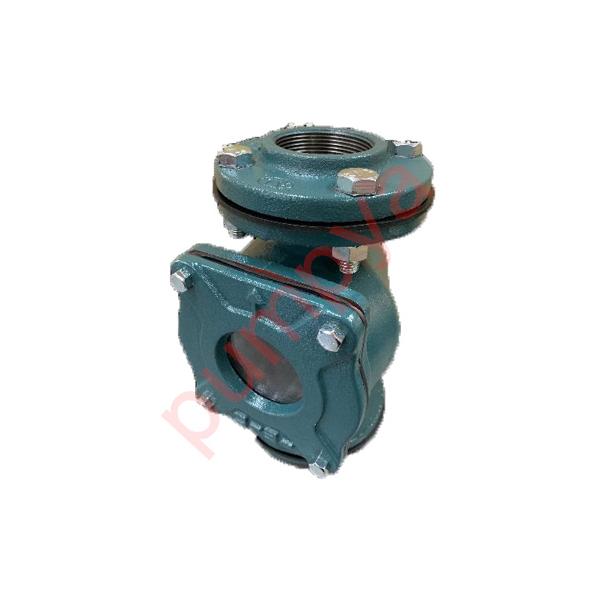 砂取器口径　50A　2B　50mm60メッシュ鋳物製●フィルターにSUS304 ステンレス網を使用しているので長期間使用できます。●内部の掃除、砂の取り出しが簡単です。●透明板（ポリカーボネート）を使用してるので、砂のたまり具合や水の上がり...