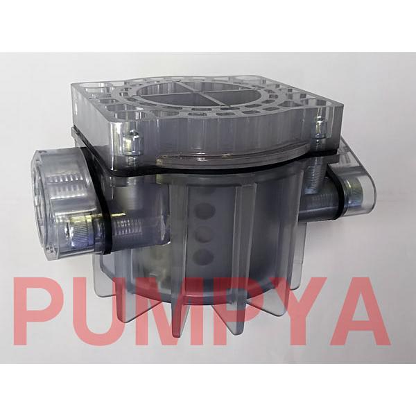 商品：SKT20　塩ビ樹脂スケルトン式砂取器口径　20A　3/4B　20mm60メッシュ・硬質塩ビ樹脂製で赤錆が出なくなる・溜まった砂と気泡が見える・軽量で取り付けが簡単・縦・横自由な方向に取り付けることができます。・本品は必ずポンプの吸い...