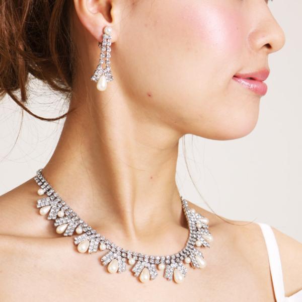 商品番号:FBMNE20【ネックレス＆イヤリング　レンタル】■ 品質：パール＆シルバー■ サイズ（約）：ネックレス/37cm　アジャスター/6cm　イヤリング/4cm※商品の色につきましては、お客様のご覧になられますパソコン機器及びモニタな...