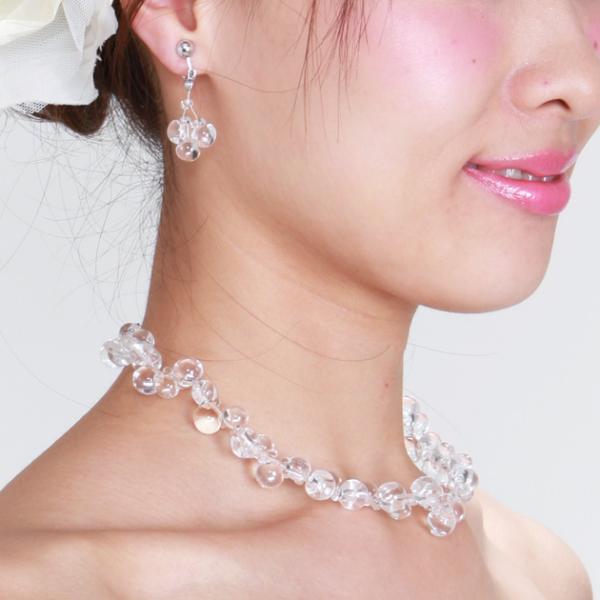 商品番号:FBMNE57【ネックレス＆イヤリング　レンタル】■ 品質：クリスタル■ サイズ（約）：ネックレス/34cm　アジャスター/4cm　イヤリング/3．5cm※商品の色につきましては、お客様のご覧になられますパソコン機器及びモニタなど...