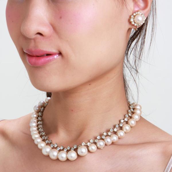 商品番号:FBMNE62【ネックレス＆イヤリング　レンタル】■ 品質：ゴールド■ サイズ（約）：ネックレス/32cm　アジャスター/6cm　イヤリング/5cm※商品の色につきましては、お客様のご覧になられますパソコン機器及びモニタなどの違い...