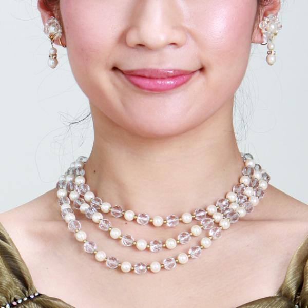 商品番号:FBMNE67【ネックレス＆イヤリング　レンタル】■ 品質：パール/クリスタル■ サイズ（約）：ネックレス/38cm　　イヤリング/3cm※商品の色につきましては、お客様のご覧になられますパソコン機器及びモニタなどの違いにより実際...