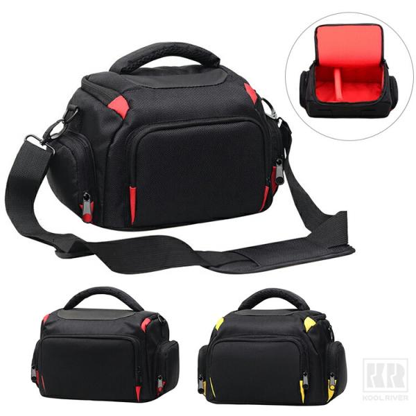 間仕切り付き パナソニック ルミックス 一眼レフカメラ収納バッグ 一眼レフカメラ本体と交換レンズ収納が可能でダブルズームキット一式の収納に最適なカメラバッグ
