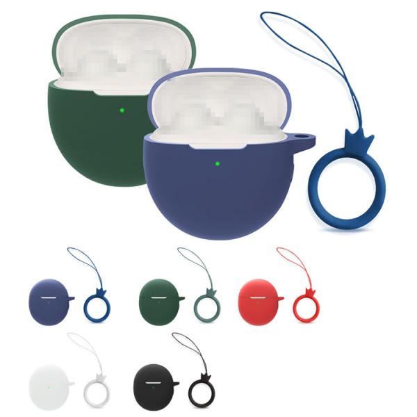 1MORE ComfoBuds Mini ケース / カバー 紐 ストラップ付き シリコン ワイヤレスイヤホン 保護カバー 保護ケース シンプル おしゃれ 傷つき防止 ケースワンモア コンフォバッズミニ ケース シリコン 傷防止