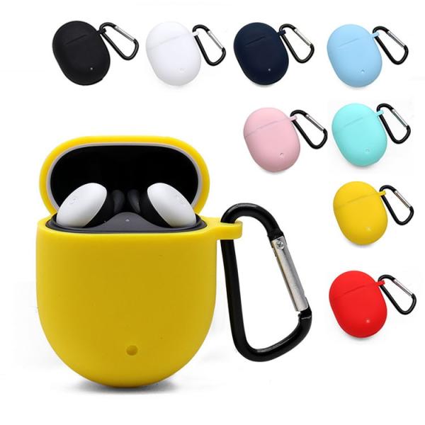 Google Pixel Buds 2 (第2世代) / Pixel Buds A-Series グーグルピクセル ワイヤレスイヤホン 充電穴付き 保護シリコンカバー カラビナ付き シンプルグーグル ピクセル バッズ2 / Aシリーズ