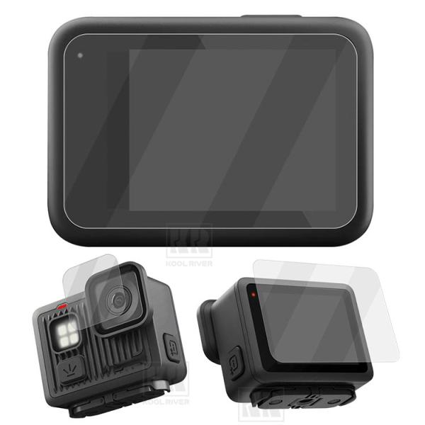 レンズ保護+タッチディスプレイ 液晶保護ガラスフィルム 強化ガラス ゴープロ アクションカメラ LIT HERO CHDHF-132-JP 液晶画面保護 おすすめ