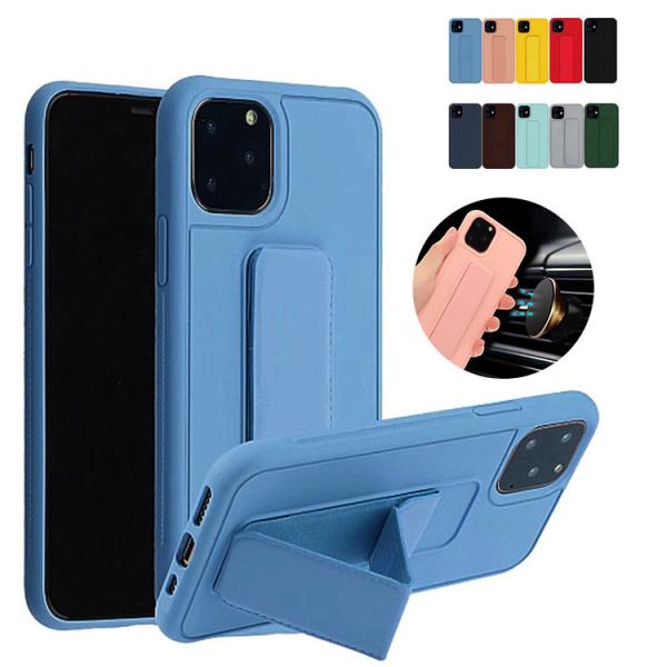 iPhone12 / 12 mini / 12 Pro / 12 Pro Max ケース/カバー レザー調 スタンド機能 シンプル 片手持ち 持ち手 ベルト 片手操作 取っ手 保護カバーApple アップル