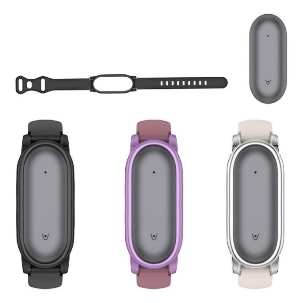 プラスチックハードケース＋シリコンストラップ 衝撃吸収 ウェアラブルAIメモリーカプセル PLAUD NotePin / NotePin S 落下防止 アクセサリー おすすめ