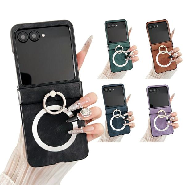 片手持ちに便利なリング付き PUレザー + プラスチック ストラップホール付き モトローラ レーザー60 / 60 ウルトラ 衝撃吸収 android おすすめ 可愛い お洒落