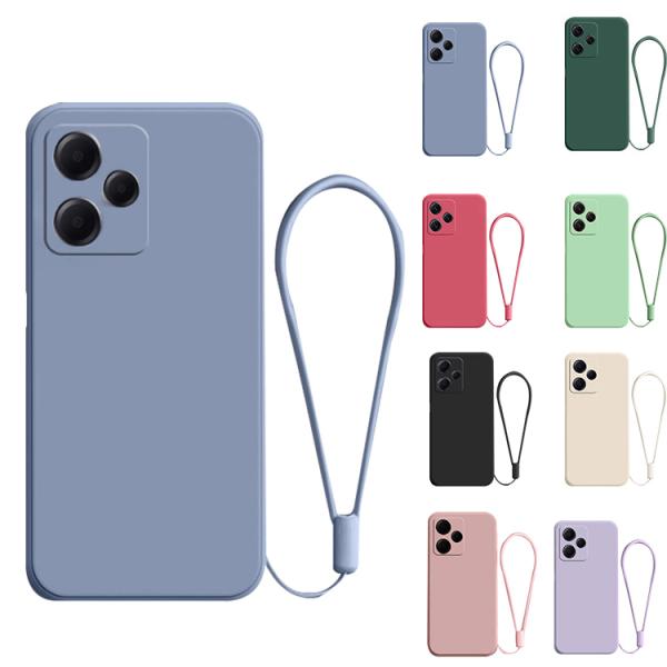 Redmi 12 5G ケース Redmi Note 12R カバー  シリコン ソフトケース ストラップ付き シャオミ リドミーノート12R/リドミ 12 5G おすすめシリコン ソフトケース 小米 シャオミ