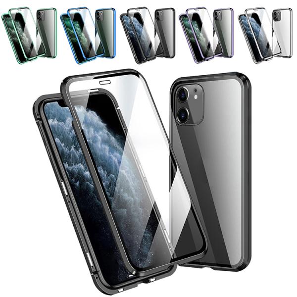 液晶 + カメラも全面保護 アルミバンパー 強化ガラス バックパネル付き マグネット式 簡単装着 オッポ リノ13 A おすすめ