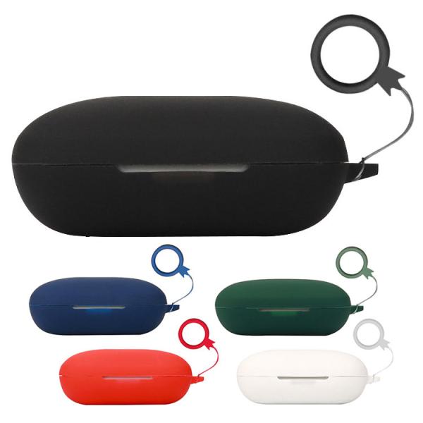 Skullcandy Push Active ケース シリコン シンプル 紐 ストラップ付き 保護カバー スカルキャンディー おすすめ おしゃれ カバー 傷防止 ケースイヤホン収納ケース 衝撃吸収 ソフトケース