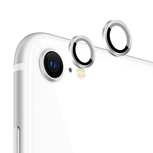 Apple iPhone SE 第3世代 カメラカバー 2022 ガラスフィルム カメラ保護 レンズカバー フルカバー アップル アイフォン 強化ガラス 2枚セット アルミアップル アイフォンSE 2022年モデル カメラ保護 全面保護