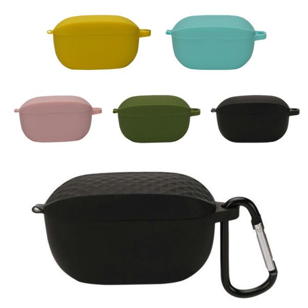 JBL WAVE100 TWS ワイヤレスイヤホン ケース カラビナ付き シリコン 保護ケース 衝撃吸収 ジェービーエル WAVE100 TWS カバー シンプル おしゃれ おすすめジェービーエル ウェーブ100 TWS シリコンのアクセサリー