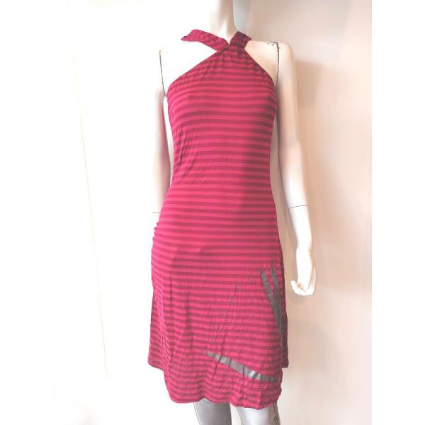 ■カラーレッドボーダー ■サイズ2サイズ3サイズ ■寸法(丈76/77　バスト40/42) ■素材レーヨン50％　コットン50％ ※在庫処分品につき返品交換不可とさせて頂きます。 インポート製品になるため、縫製の荒い部分もございます。 特に...