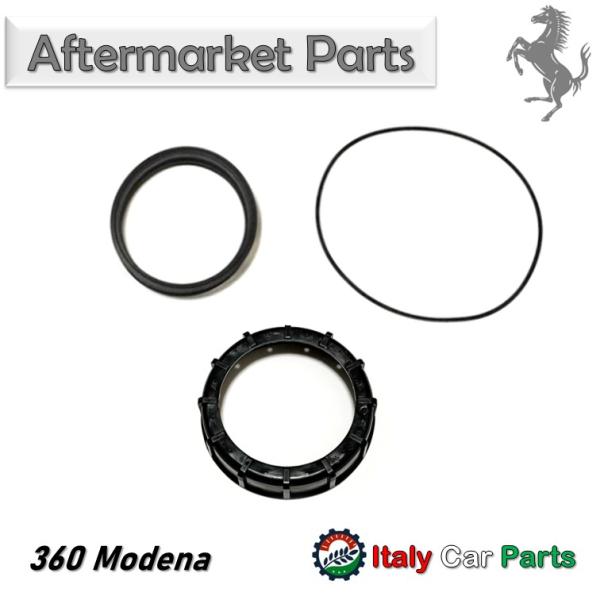 フェラーリ用の燃料ポンプの交換に必要なキットになります。セット内容リングナット（メーカー欠品の為、代替品）ガスケット ポンプサポートOリング適合車種360 Modena モデナ※スパイダーには適合しません。※片側１セットになります。１台分の...