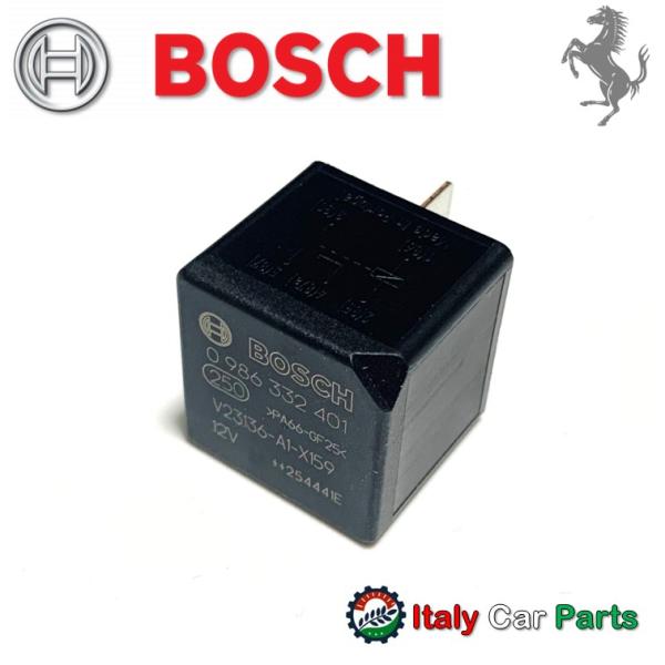 フェラーリで使用されている30A / 20Aのリレーになります。こちらはBosch製です。Bosch パーツナンバー 0 986 332 401参考互換品番401301061103550 332 209 151(0332209151)適合車...