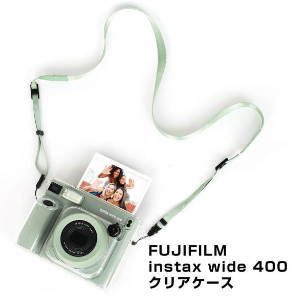 ●Fujifilm 富士フィルム チェキ instax wide 400用ケース。●色:instax wide 400の透明ケース(※カメラ含まない)●しっかりしあげられ、軽量である同時カメラをホコリ、傷や汚れから保護できます。●調節可能な...