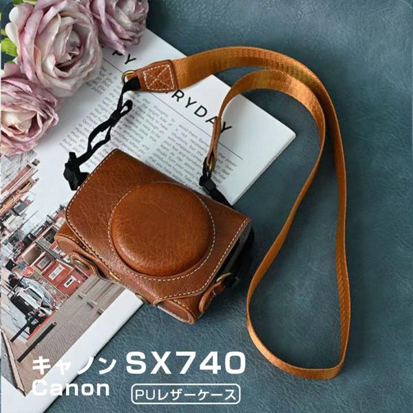 ・対応機種：Canon SX740 HS SX730 SX720・固定用三脚ネジ穴付き、ショルダーストラップ付き・衝撃からカメラを保護します　 ■ ご注意: 商品にカメラ本体等は含まれません。※モニターにより色の見え方が実際の商品と多少異な...