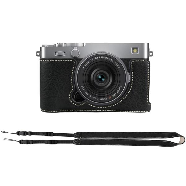●    ITARUKENから富士フィルム X-E5に対応した、カメラをキズやほこりから保護する合皮素材のボディケース。XE5とマッチングにより、カメラの美しさを引き立てることができる。●    ケースをカメラ本体に装着した状態で、磁石カバ...