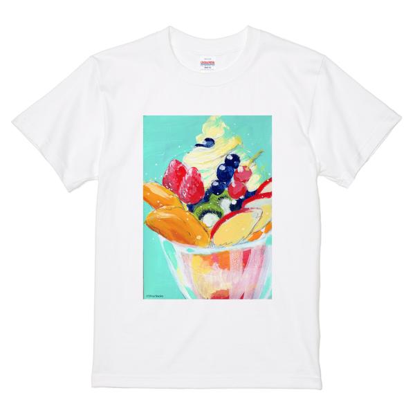 ■ イラストに関してスイーツのイラストのTシャツです。オリジナルアートで個性的です。■ サイズ (着丈/身幅/袖丈)S　 … (65cm/49cm/19cm)M　 … (69cm/52cm/20cm)L　 … (73cm/55cm/22cm...