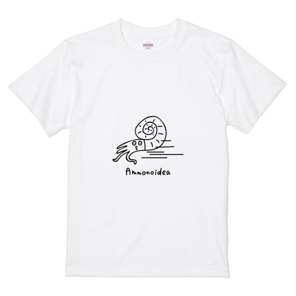 ■ イラストに関して器用な足を持つアンモナイト。泳いで行くよりも機敏だ。■ サイズ (着丈/身幅/袖丈)S　 … (65cm/49cm/19cm)M　 … (69cm/52cm/20cm)L　 … (73cm/55cm/22cm)XL　… ...