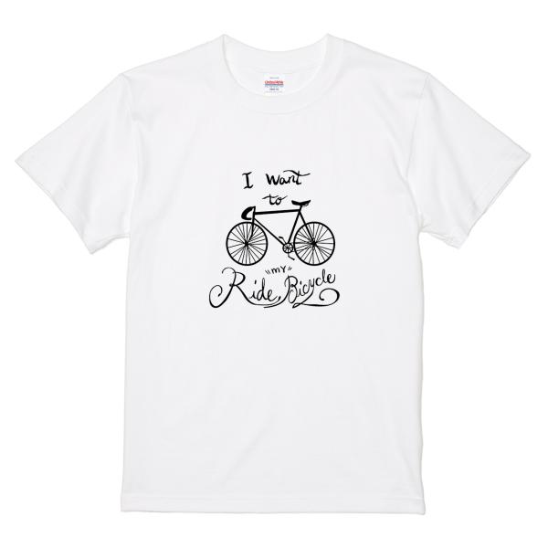 ■ イラストに関してI want to ride my bicycle.おしゃれな自転車に乗って出かけよう！■ サイズ (着丈/身幅/袖丈)S　 … (65cm/49cm/19cm)M　 … (69cm/52cm/20cm)L　 … (73...